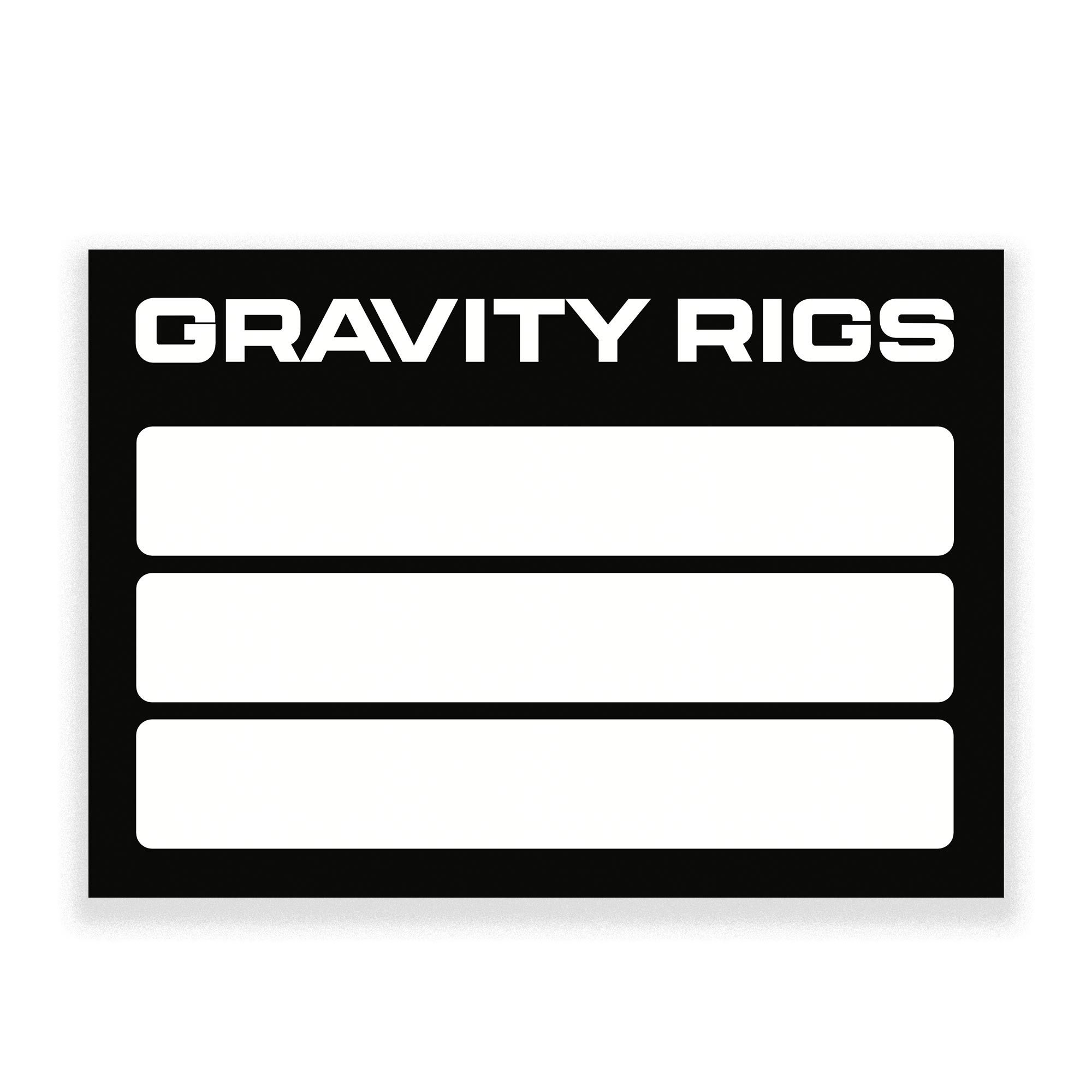 Gravity Rigs Sticker - Gravity Performance Playback Rigs